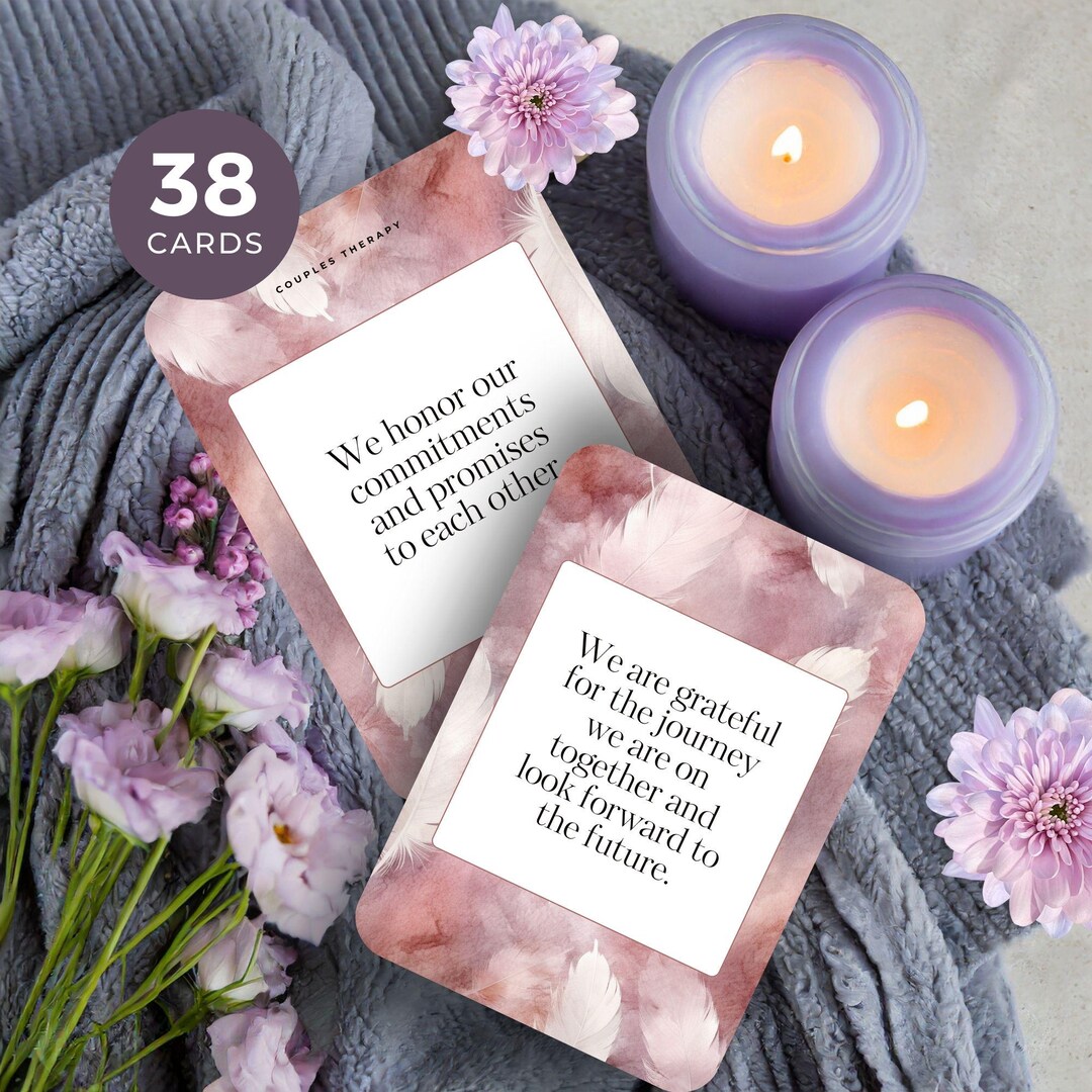 Affirmation Cards for Couples, INSTANT DOWNLOAD, Couples Activity Love ...