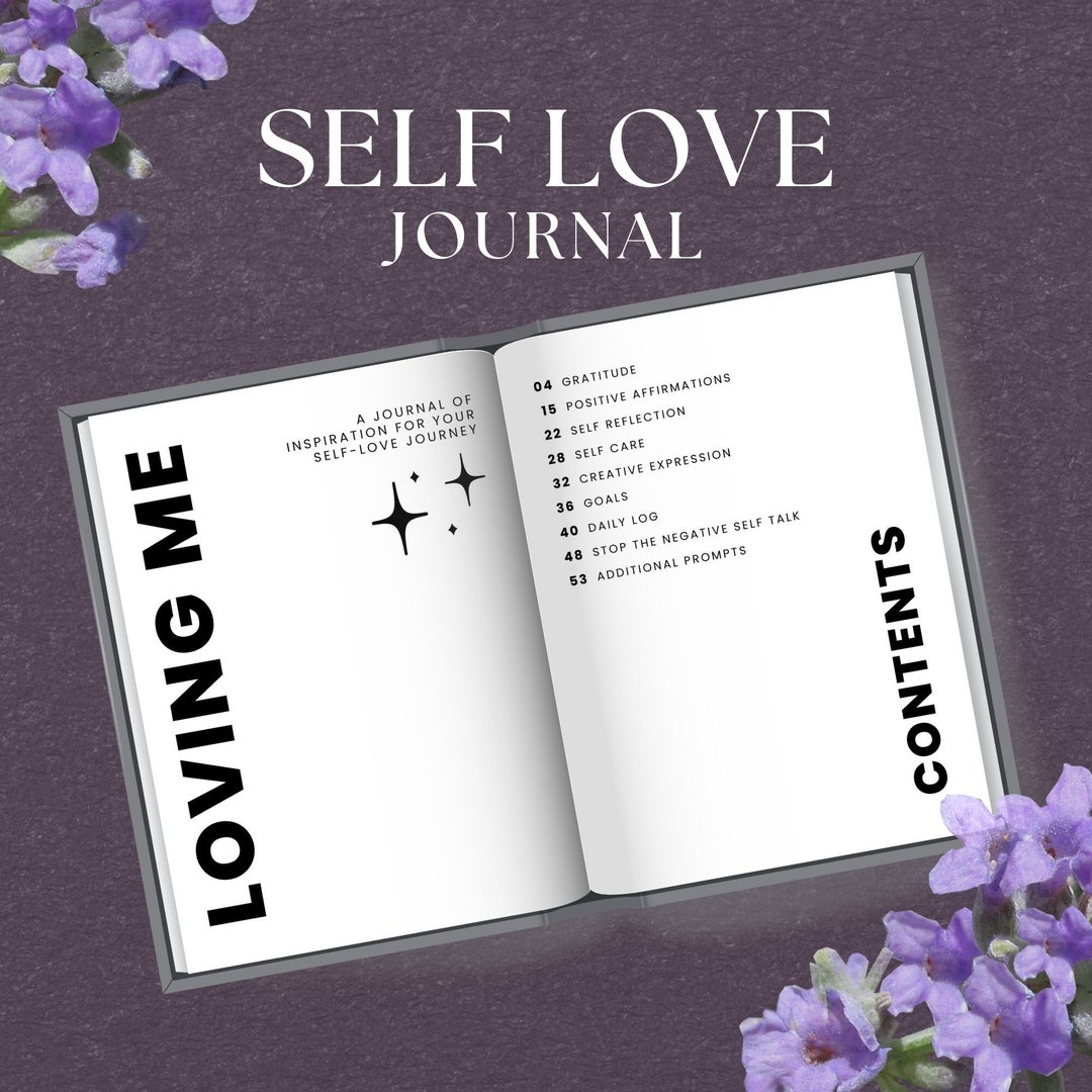 60-page Self Love Journal Printable, INSTANT DOWNLOAD, Gratitude ...