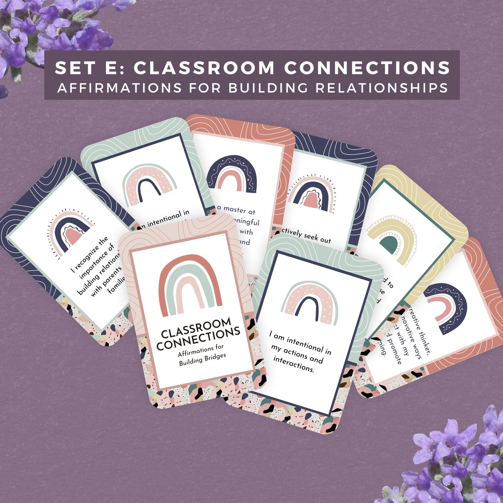 175 Teacher Affirmation Cards Bundle, INSTANT DOWNLOAD, Teacher ...