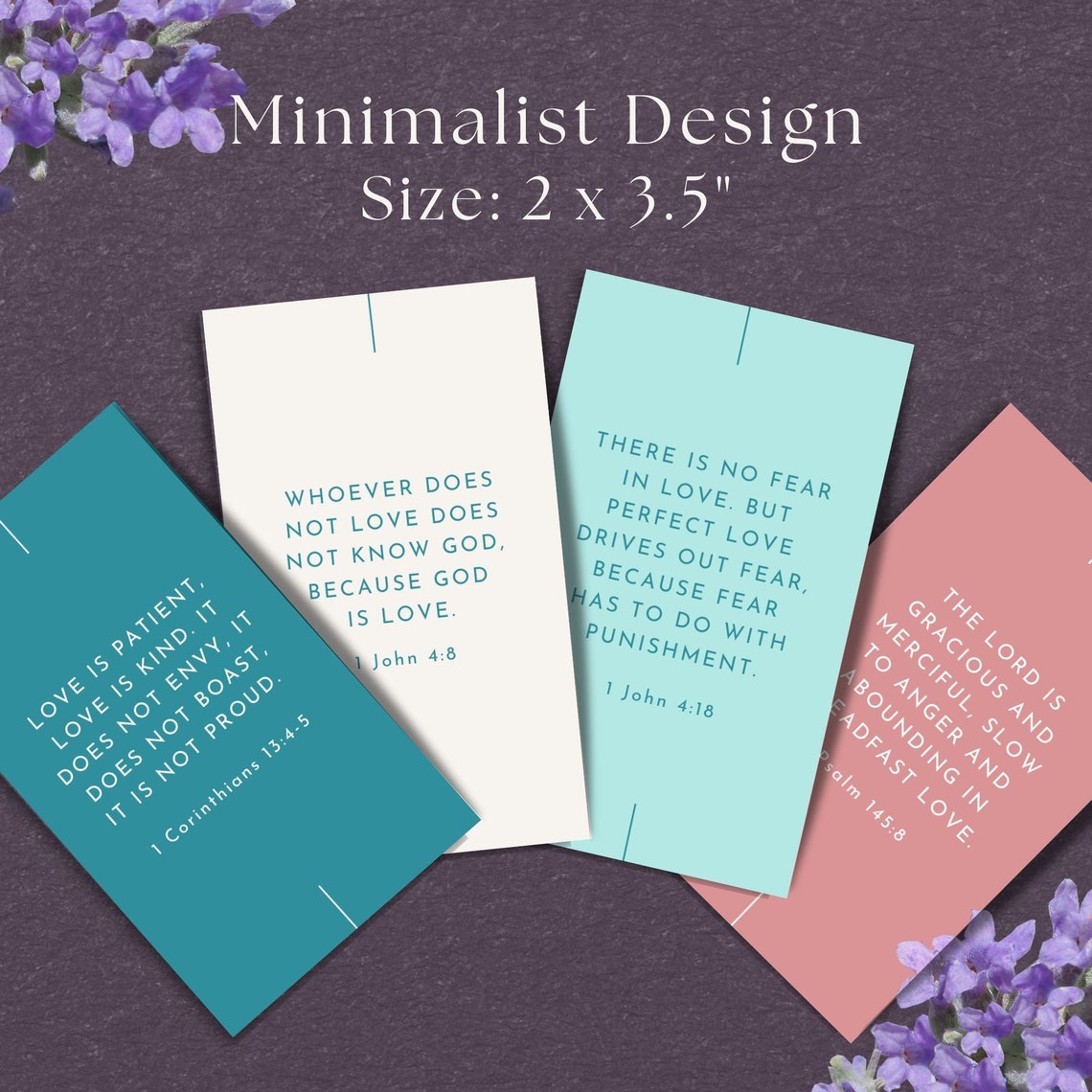 Bible Verse Cards About Love, INSTANT DOWNLOAD, Printable Scripture ...