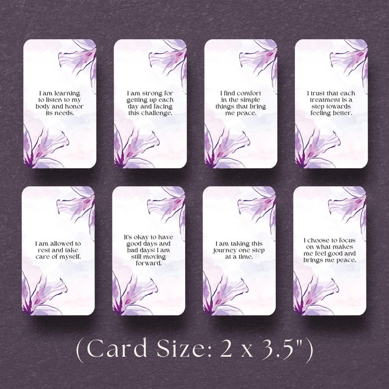 48 Affirmation Cards for Cancer Patients, INSTANT DOWNLOAD, Cancer ...