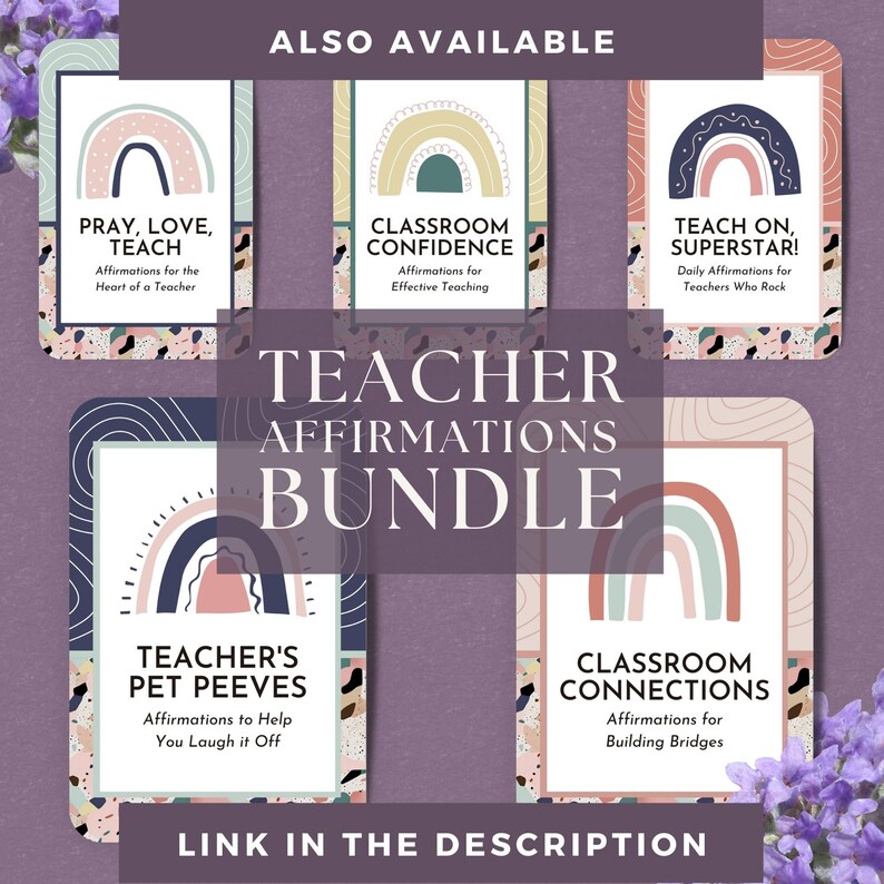 Teacher Affirmation Cards for Confidence INSTANT DOWNLOAD - Etsy