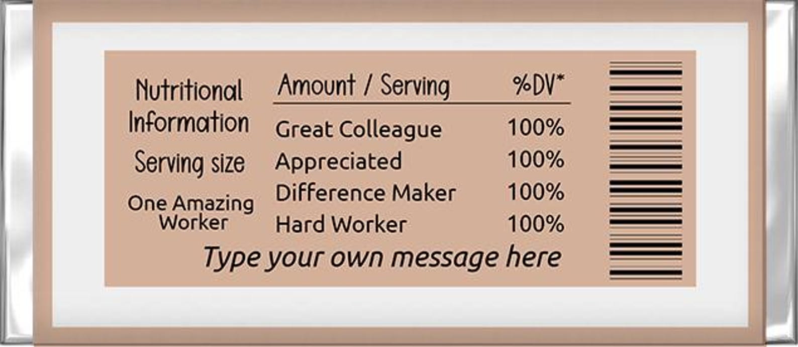 Candy Wrapper, Colleague Appreciation, Working With You is a Blessing ...