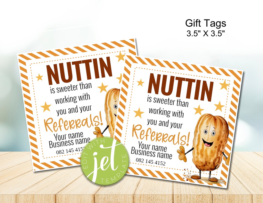 Editable Nuttin is Sweeter Than Working With You, Pop up Tag, Nut Tag ...