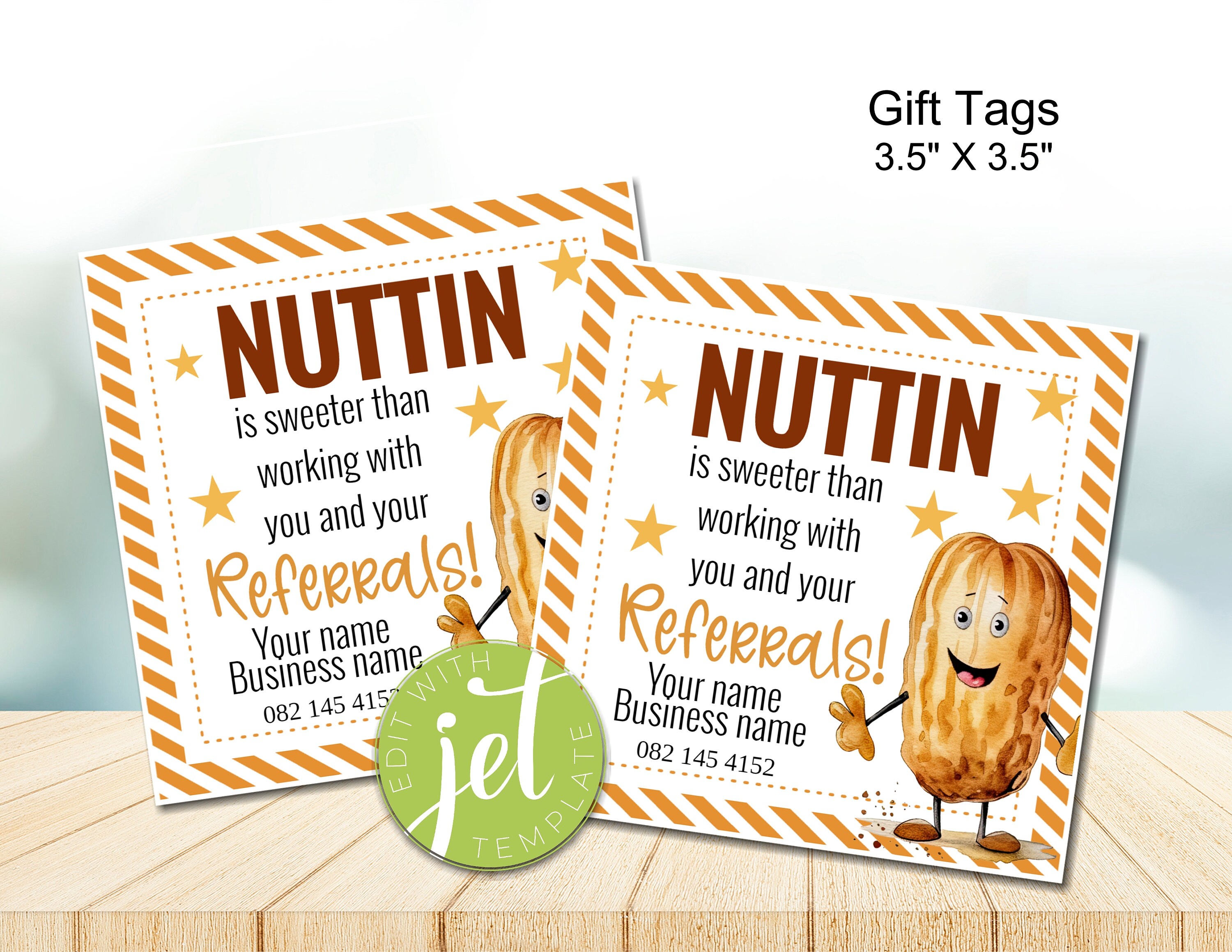Editable Nuttin is Sweeter Than Working With You, Pop up Tag, Nut Tag ...