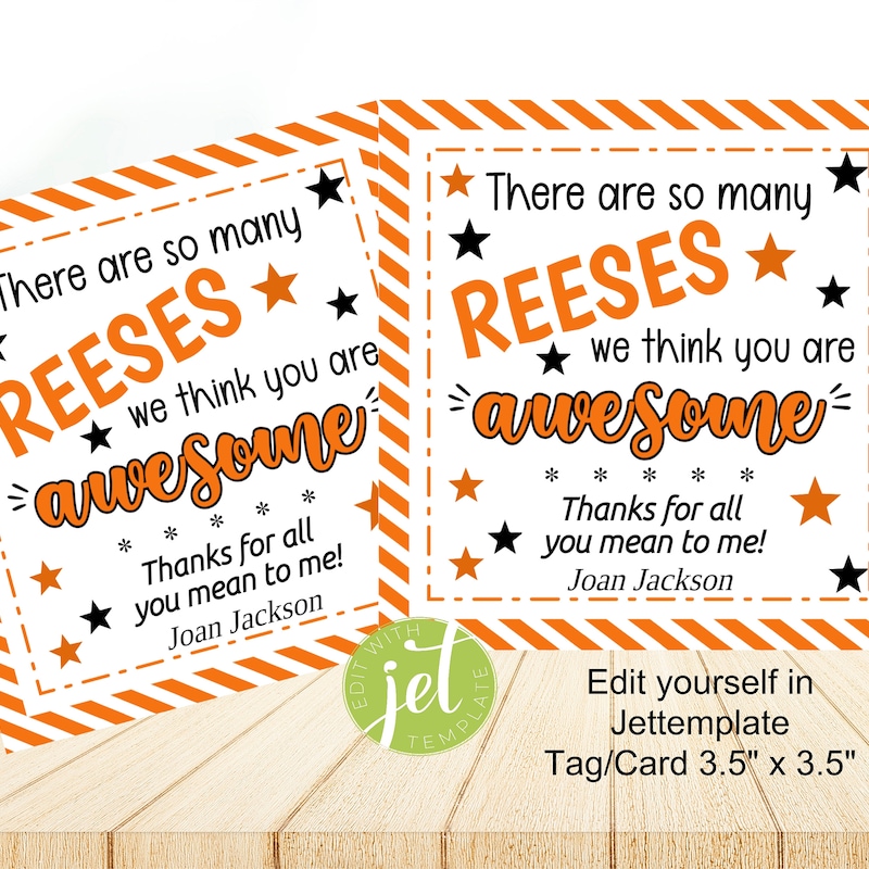 Reeses Thank You - Etsy