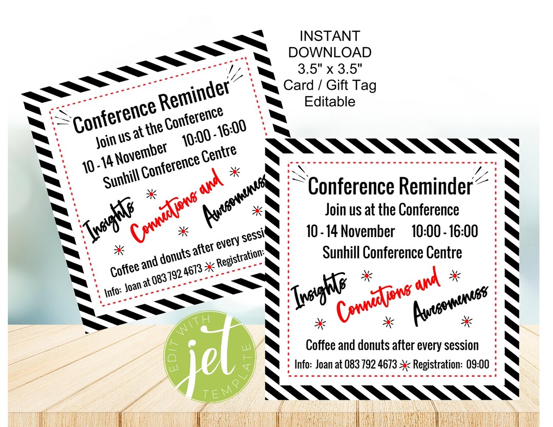 Editable General Conference Reminder: Instant Download - Etsy