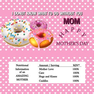 Candy Wrapper, Chocolate Wrapper, Printable, Mom, Mother, Mother's Day ...