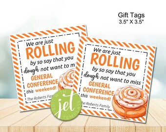 Editable LDS General Conference Treat Tag, Primary General Conference ...