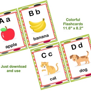 Flashcards Alphabetical, Printable, ABC Flash Cards Printable, ABC ...