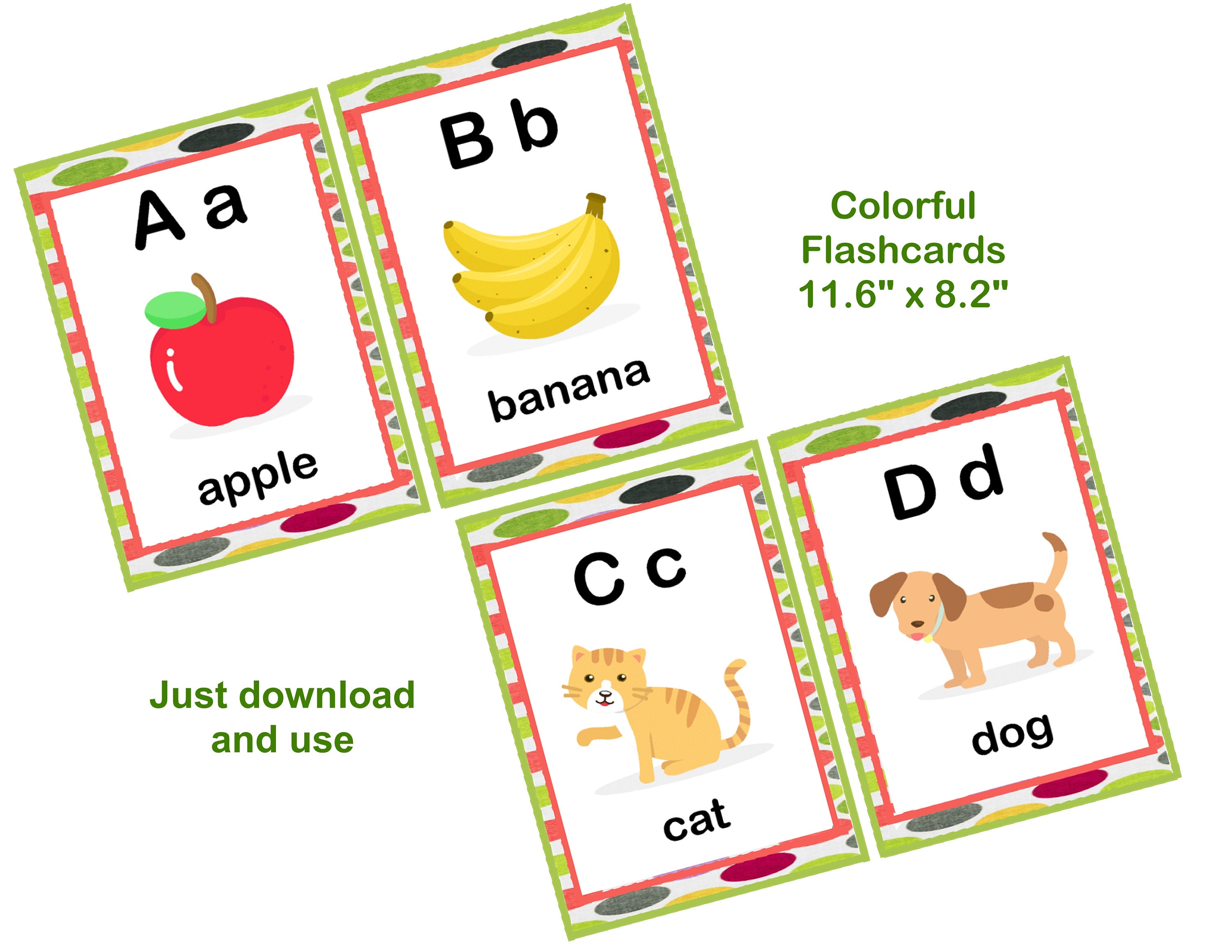Flashcards Alphabetical, Printable, ABC Flash Cards Printable, ABC ...