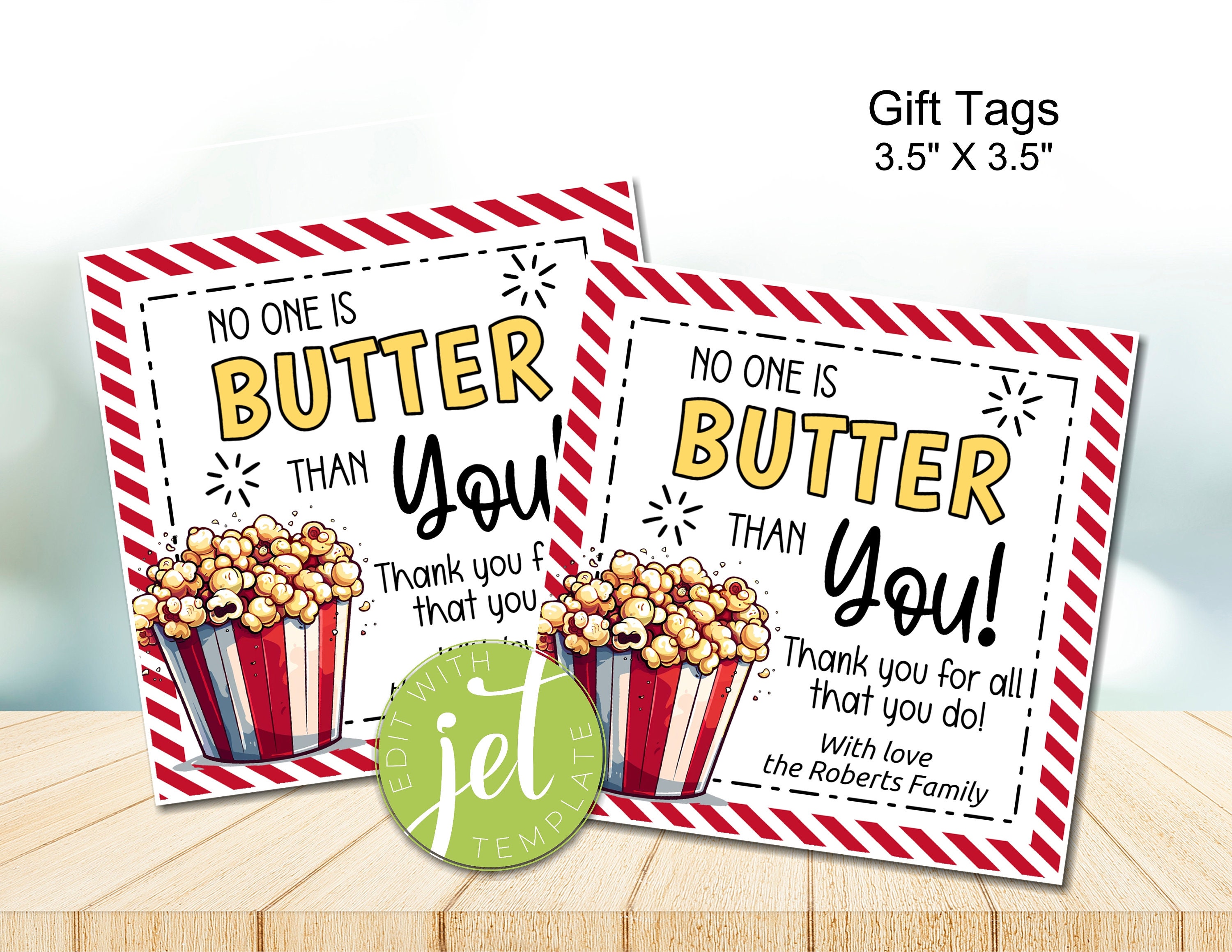 Editable Printable Popcorn Tag, Popcorn Thank You Gift Tags, Teach ...