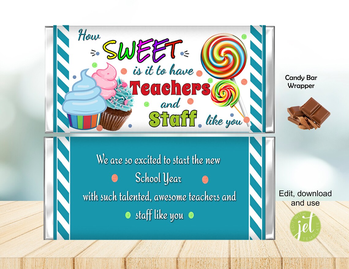 Candy Wrapper Chocolate Wrapper, Wrapper, Printable, How Sweet to Have ...