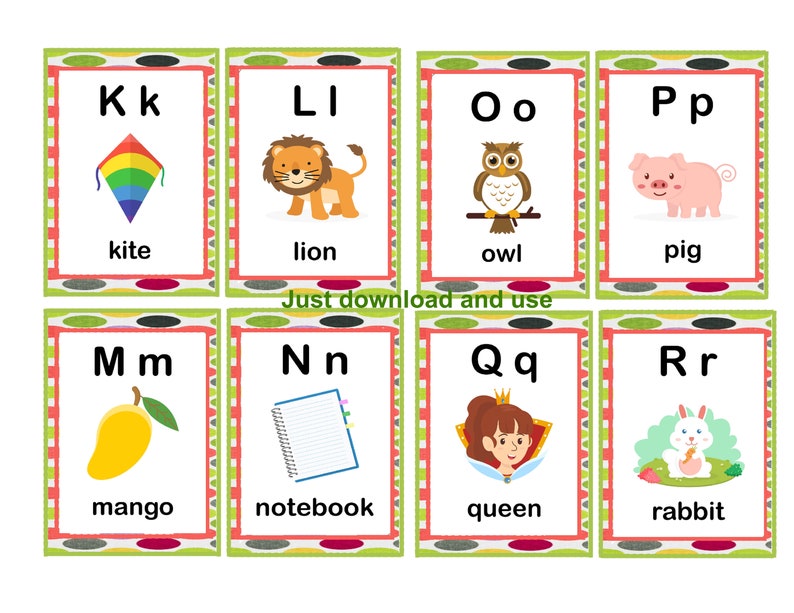 Flashcards Alphabetical, Printable, ABC Flash Cards Printable, ABC ...