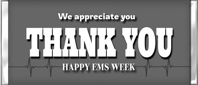 Candy Wrapper, EMS Appreciation Gift, Thank You Chocolate Wrapper ...