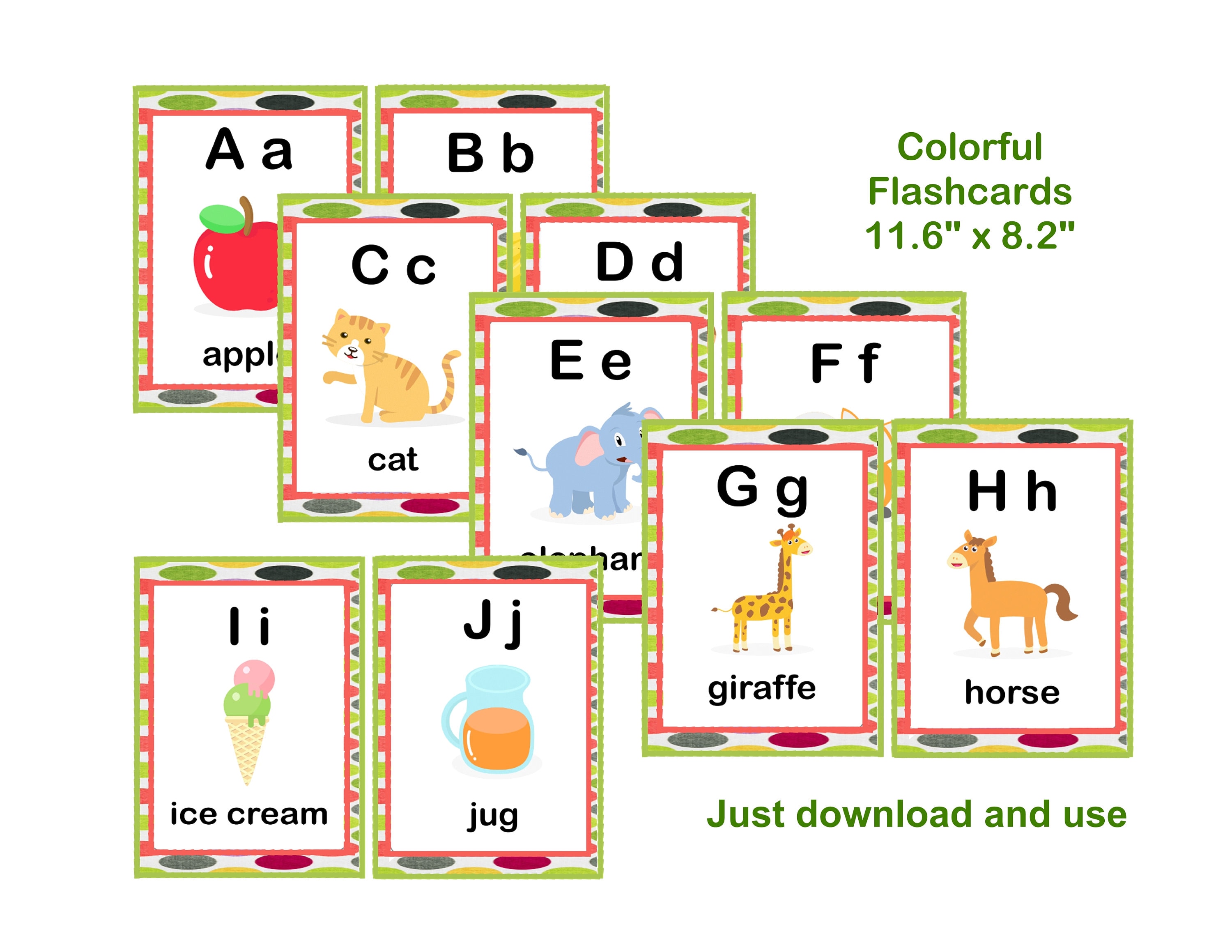 Flashcards Alphabetical, Printable, ABC Flash Cards Printable, ABC ...