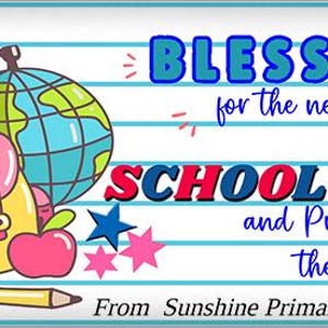 Candy Wrapper, Blessed for New School Year, Welcome Teachers or ...