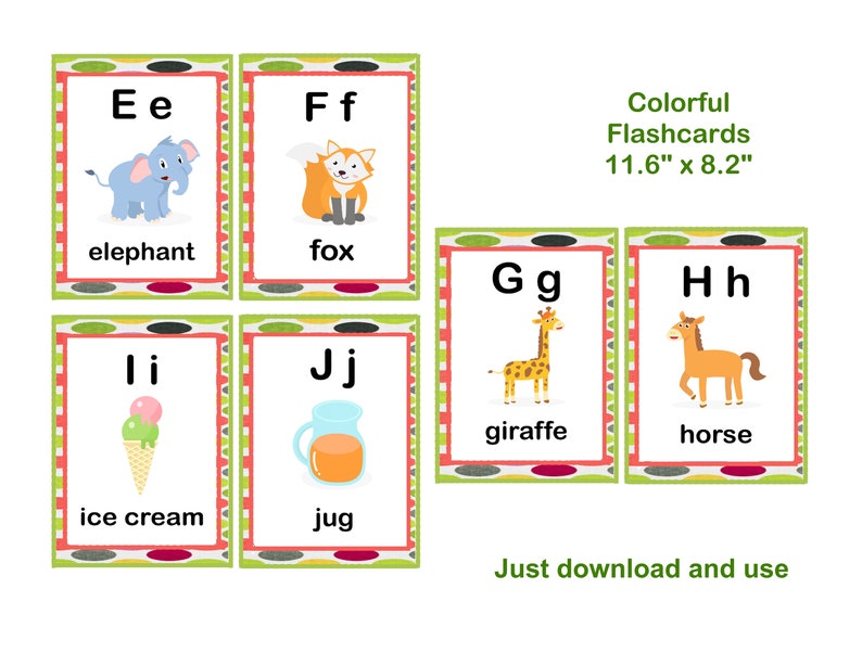 Flashcards Alphabetical, Printable, ABC Flash Cards Printable, ABC ...