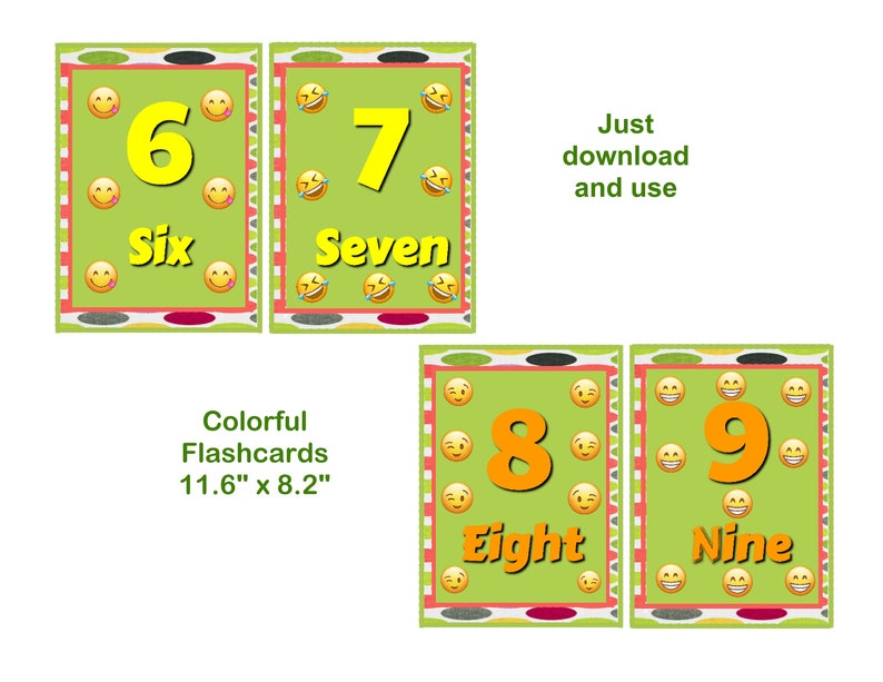 Flashcards Numerical, Printable, 0 - 9 Flash Cards Printable, Number ...