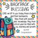 Bless This Backpack, Backpack Blessing Card, Editable Card, INSTANT ...