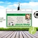 ID Badge, Name Tag, Editable, Printable, Soccer Trails, Photo ID Badge ...