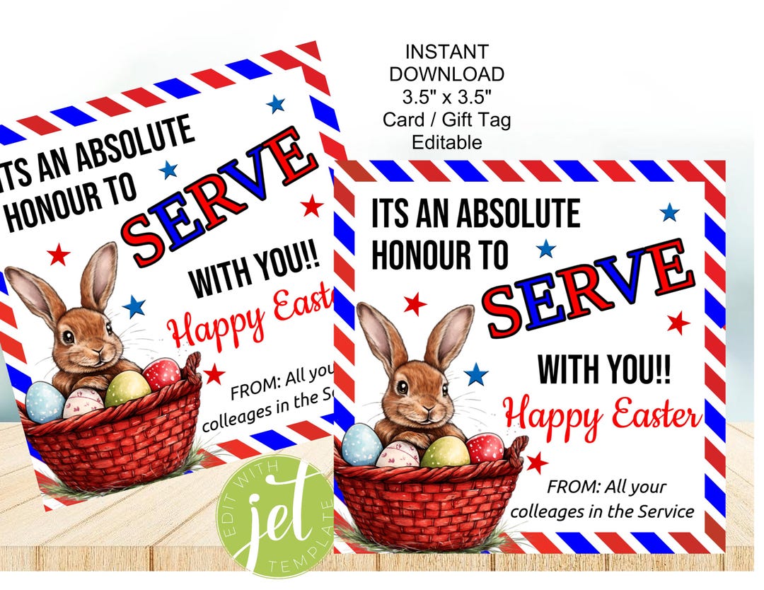 Editable Appreciation Tag/card, Happy Easter, Thank You for All You Do ...