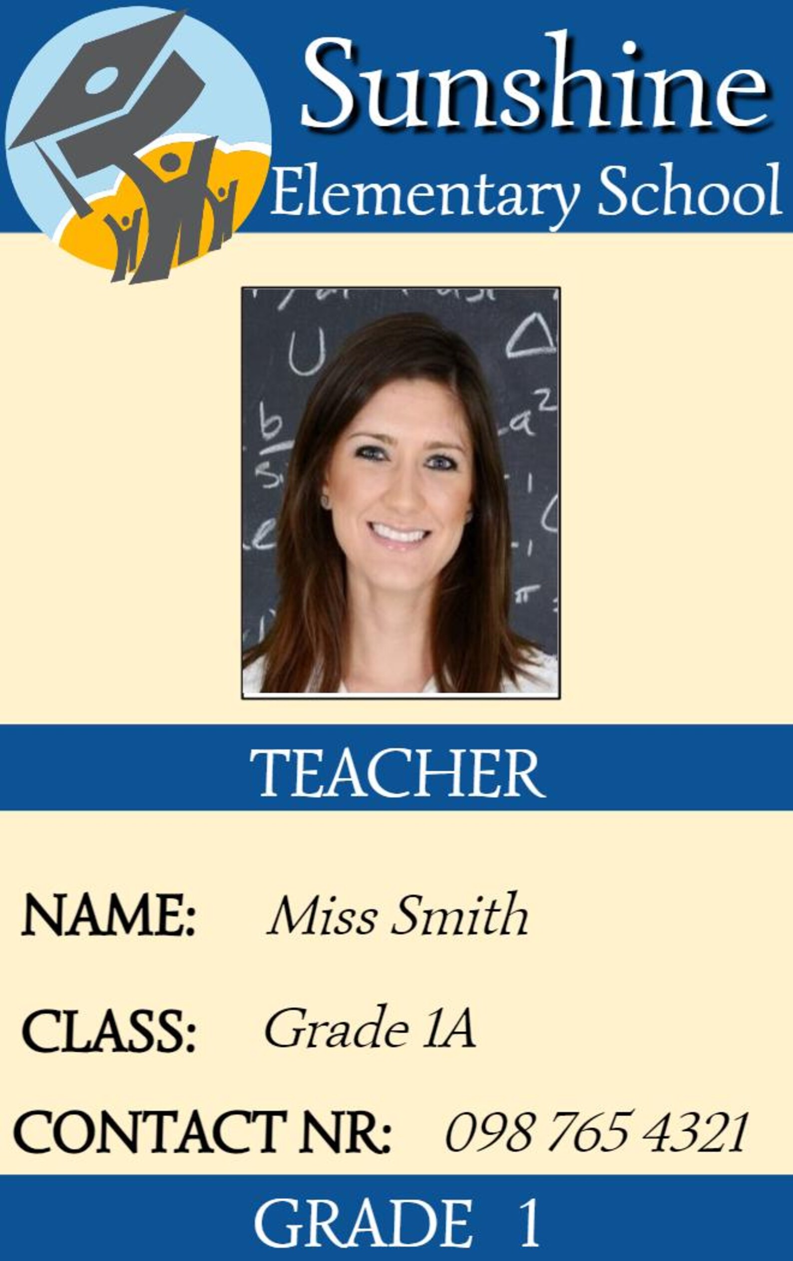 ID Badge, Editable, Printable, Name Tag, School Teacher Name Badge ...