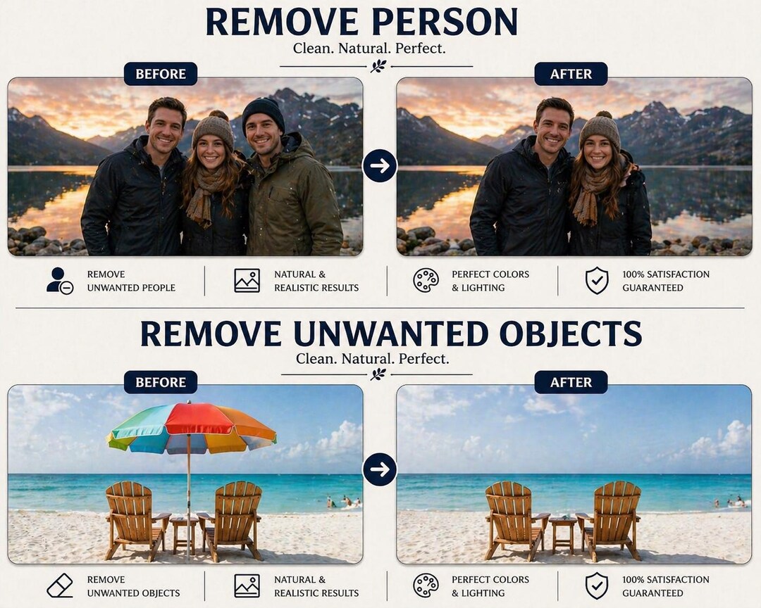 Professional Photo Object Removal: Custom Digital Editing & Retouching ...