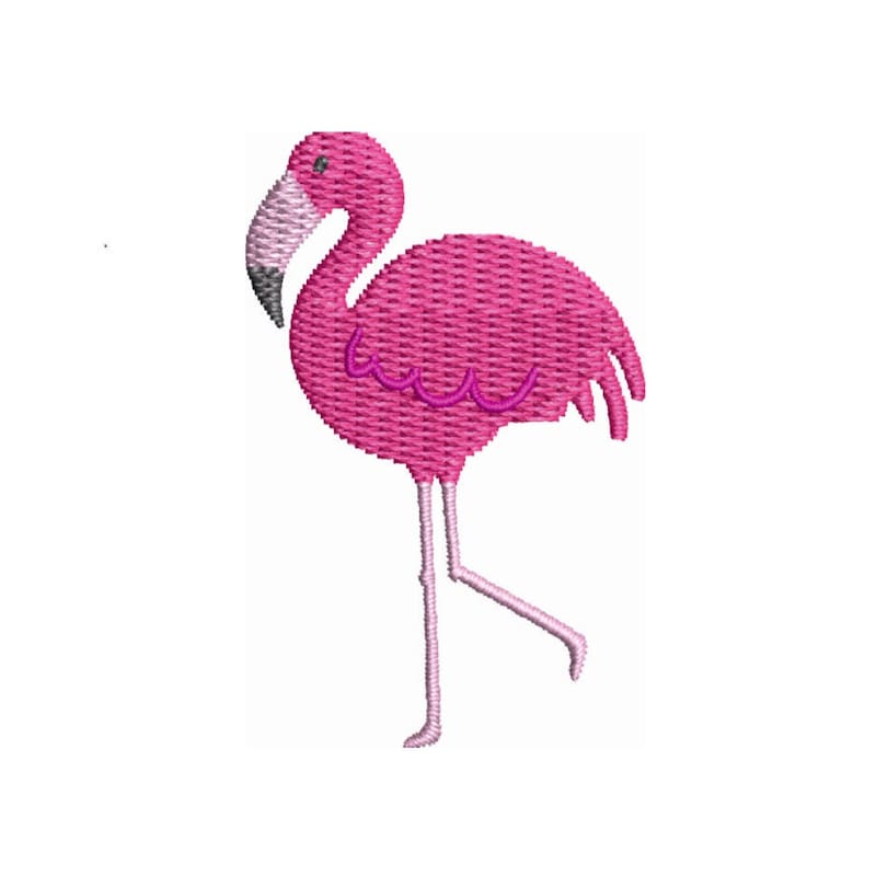 Flamingo Embroidery - Etsy