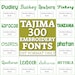 300 Tajima Embroidery Fonts, DST Fonts Pack, Embroidery Machine Fonts ...