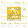 300 Janome Machine Fonts, JEF Fonts Set, Machine Embroidery Fonts ...