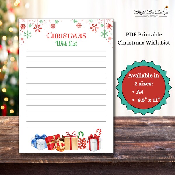 Christmas Wish List - Etsy