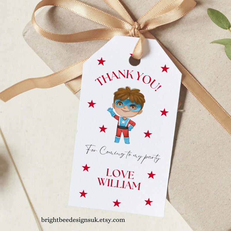 Superhero Gift Tag - 60+ Gift Ideas for 2024