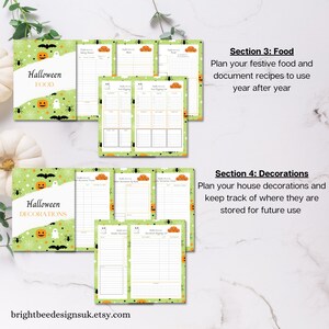 Printable Halloween Planner, Spooky Family Party Organiser, Fall ...