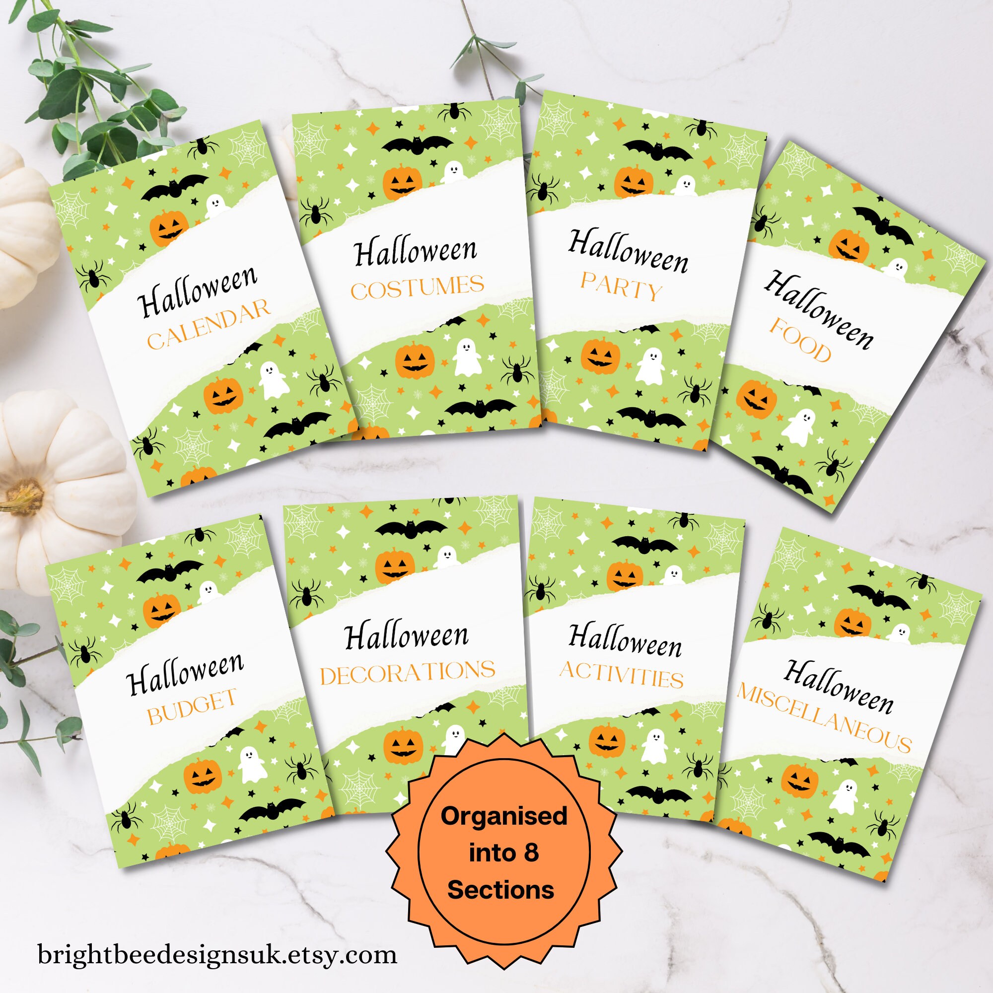 Printable Halloween Planner, Spooky Family Party Organiser, Fall ...