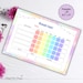 Rainbow Reward Chart, Printable Kids Rainbow Chore Chart, Rainbow Potty ...