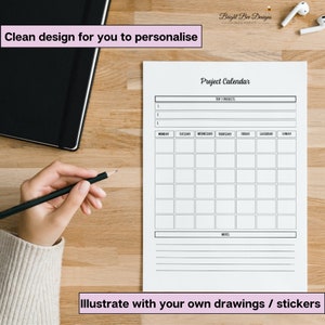 Minimalist Craft Planner, Craft Project Organiser, Craft Project ...