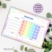 Rainbow Reward Chart, Printable Kids Rainbow Chore Chart, Rainbow Potty ...