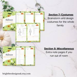 Printable Halloween Planner, Spooky Family Party Organiser, Fall ...