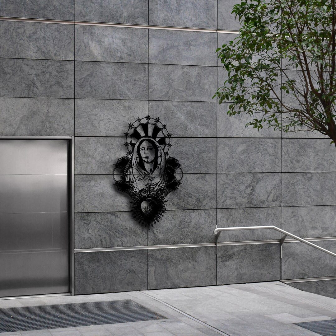 Mary, Mother of Jesus, Love of God Metal Wall Decor, Religious Home ...