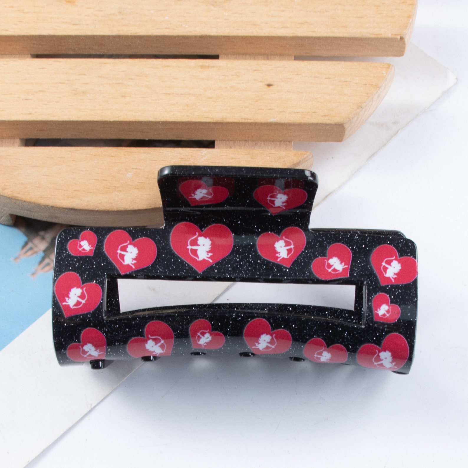 Valentines Day Hair Clip,heart Hair Claw Clips,valentine's Day Hair ...