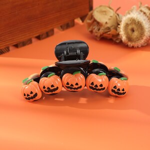 Halloween Pumpkin Hair Clip,skull Hair Clips,spooky Hair Clip,devil ...