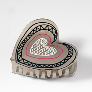 Heart Hair Clip,valentine Hair Clip,valentines Day Gift,gift for Her - Etsy