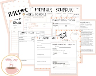 Tutoring Binder script EDITABLE: for Planning and Organizing Tutoring ...