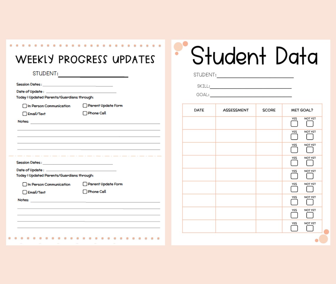 Tutoring Binder (bubbly) EDITABLE: for Planning and Organizing Tutoring ...
