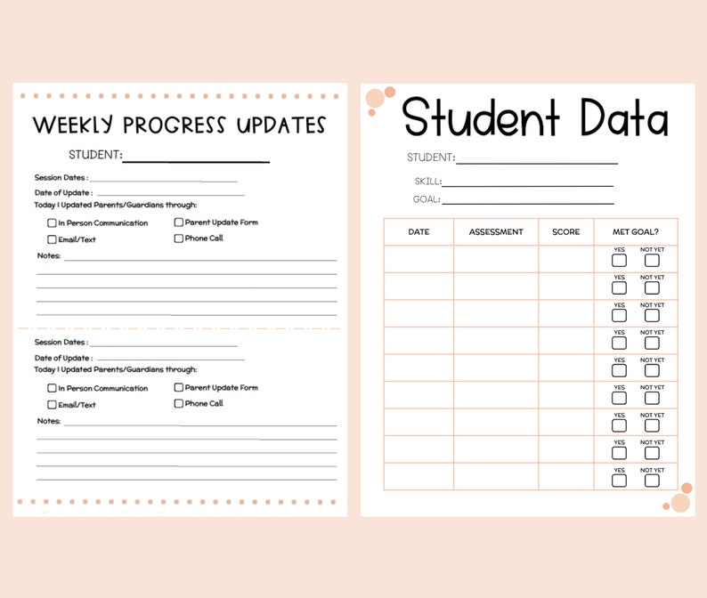 Tutoring Binder (bubbly) EDITABLE: for Planning and Organizing Tutoring ...