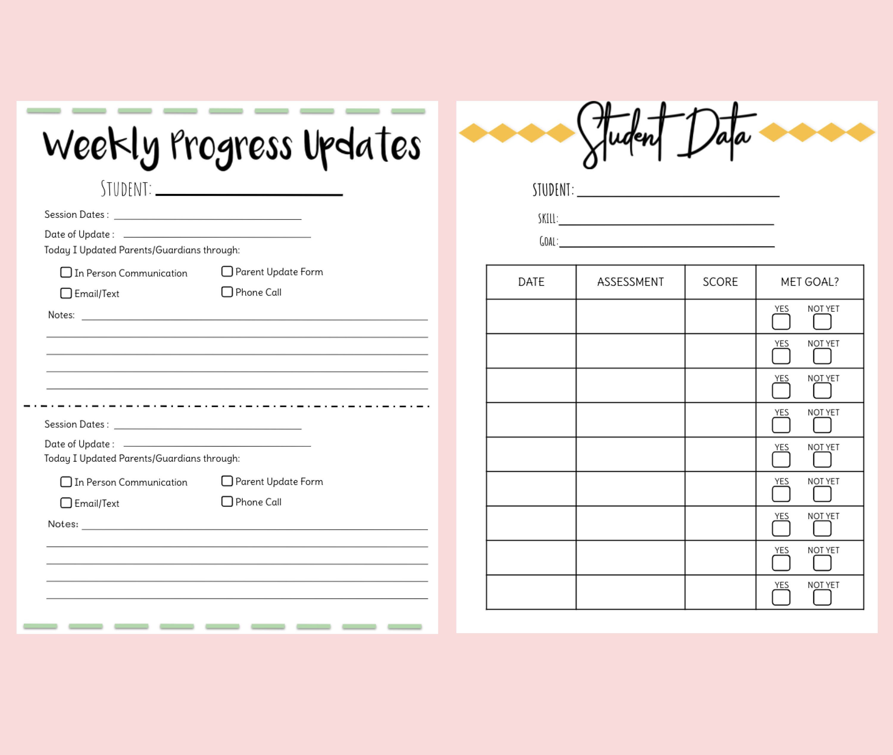 Tutoring Binder (script) EDITABLE: for Planning and Organizing Tutoring ...