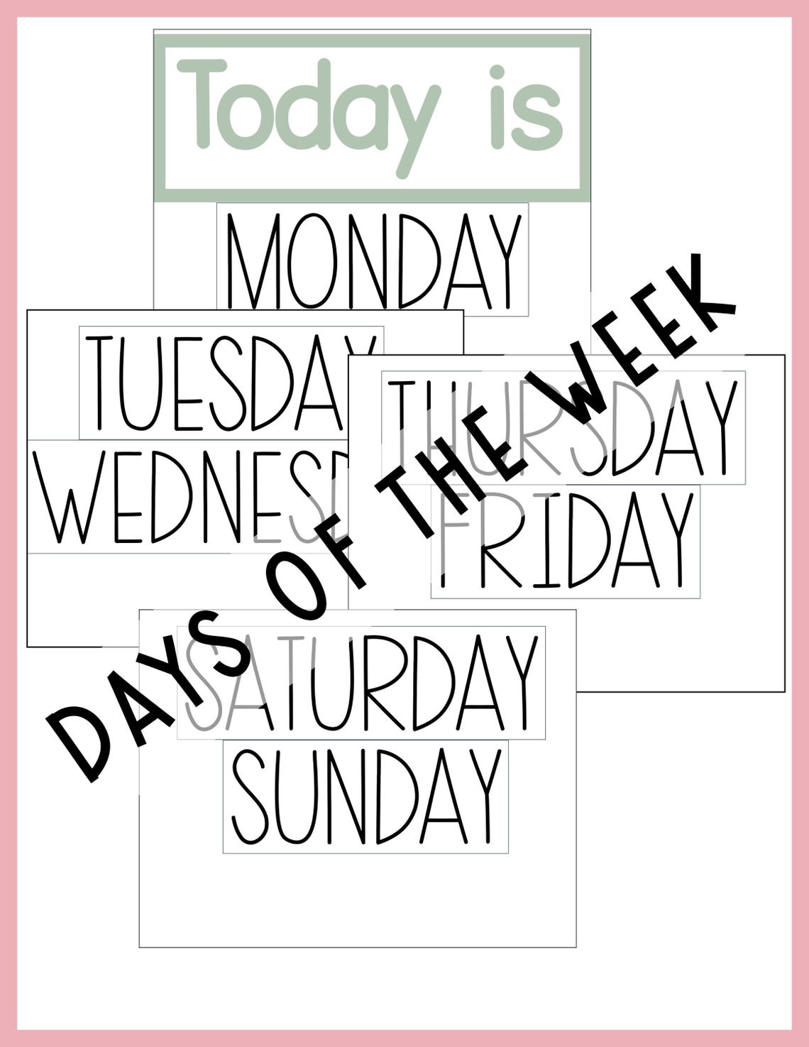 Printable Large Wall Display Calendar (for Bulletin Board/white Board ...