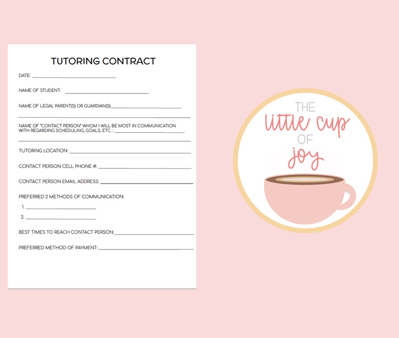 Tutoring Binder (script) EDITABLE: for Planning and Organizing Tutoring ...