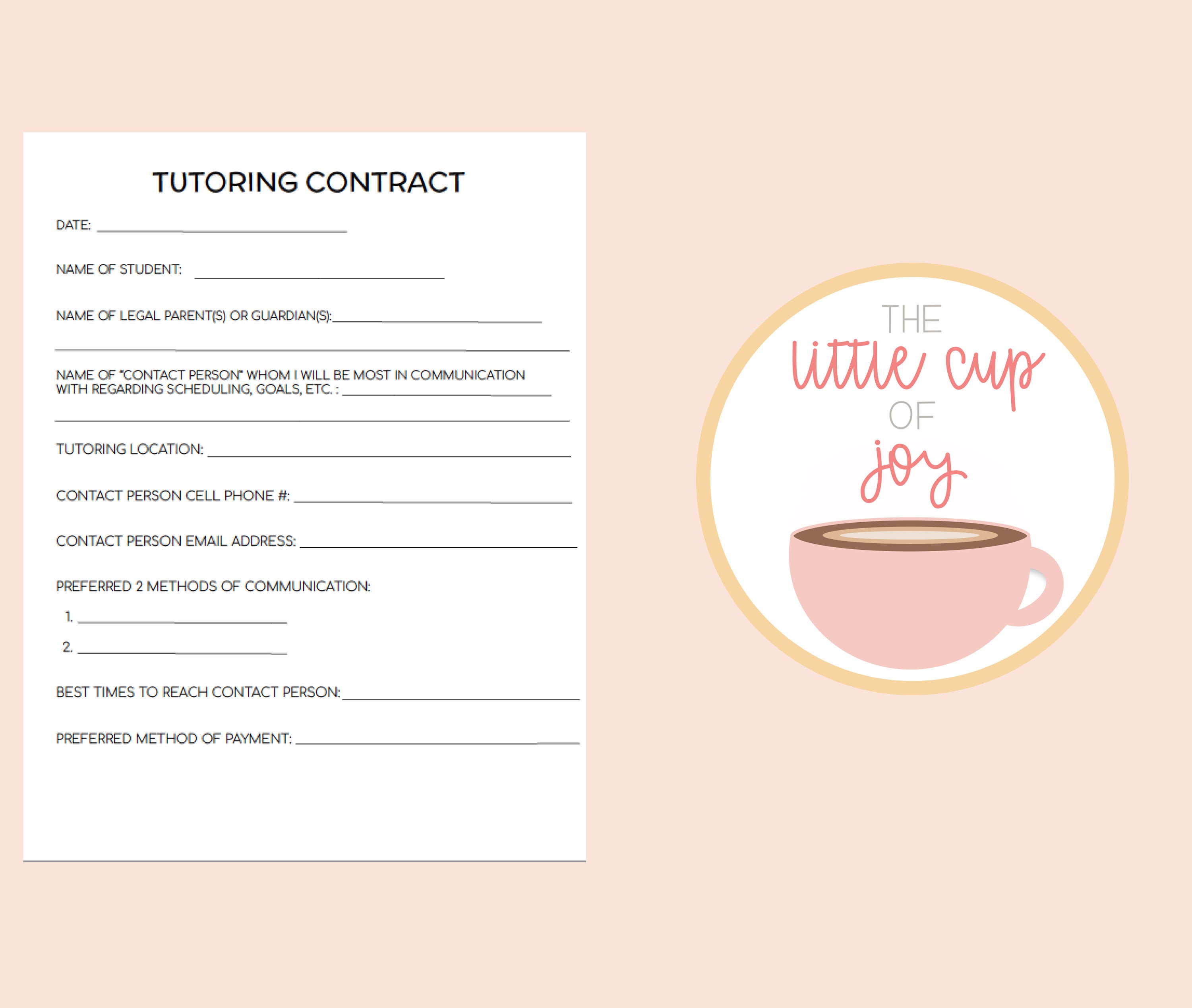 Tutoring Binder (bubbly) EDITABLE: for Planning and Organizing Tutoring ...